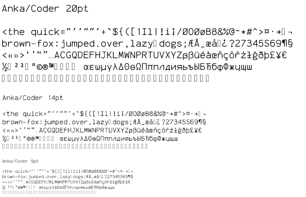 Finding the Best Programming Font / Webagility